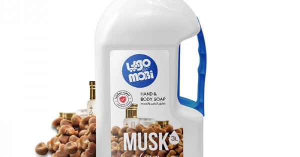 Mobi Antibacterial Hand & Body Liquid Soap Musk Scent | 3 L