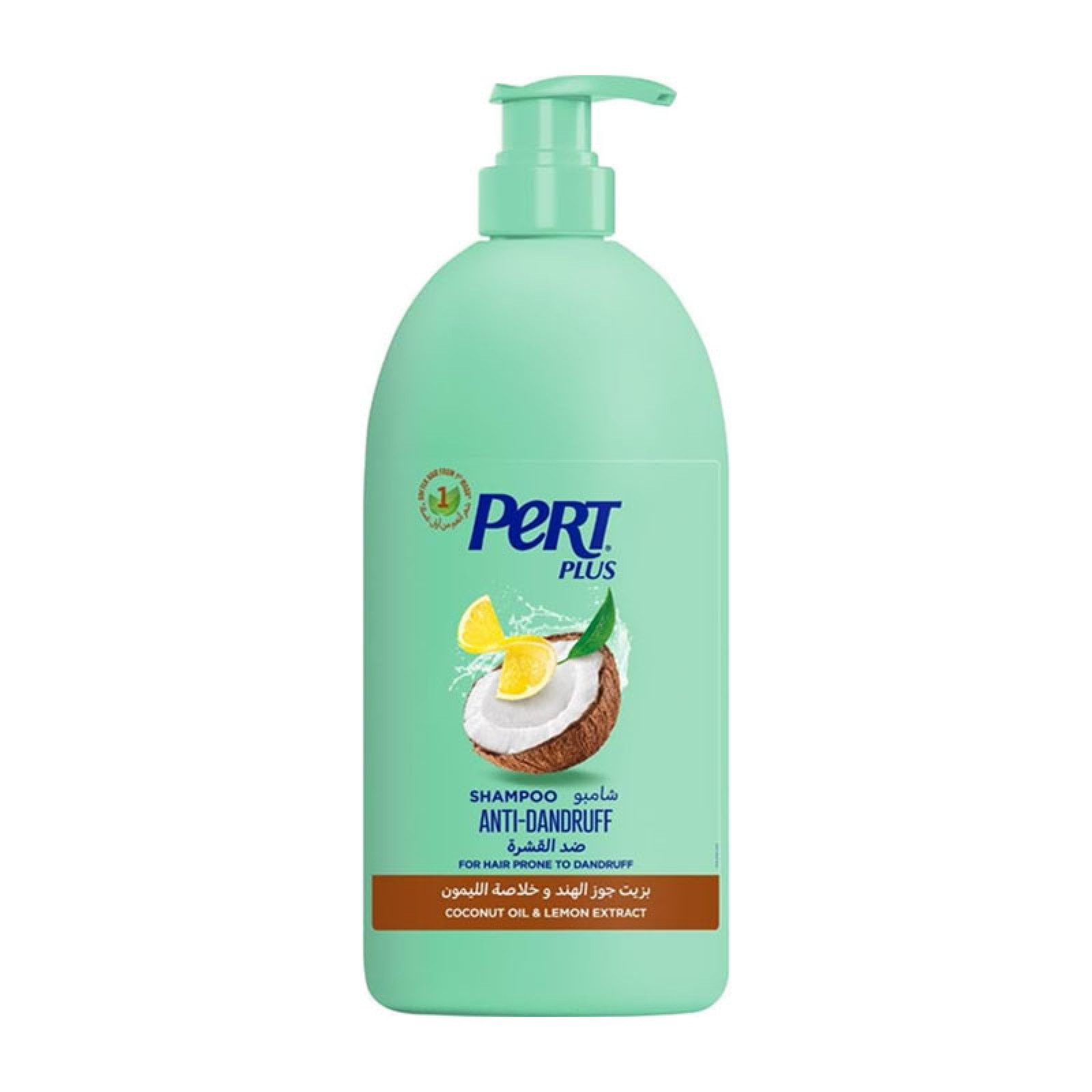Pert Plus Anti-Dandruff Shampoo with Coconut Oil & Lemon Extract | 1 L
